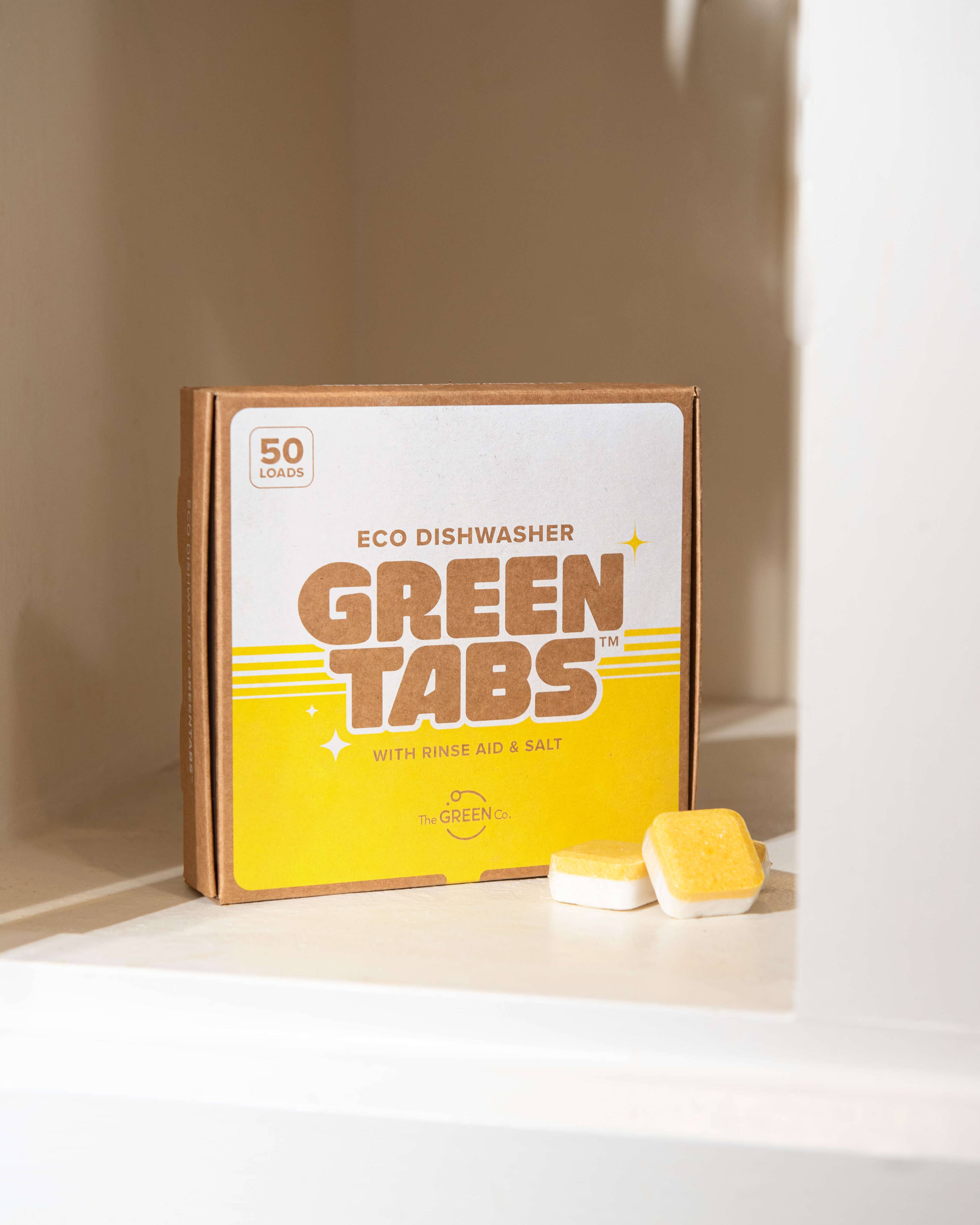 GreenTabs™ Eco Dishwasher Tablets | All-in-One Plastic-Free Cleaning | REGN